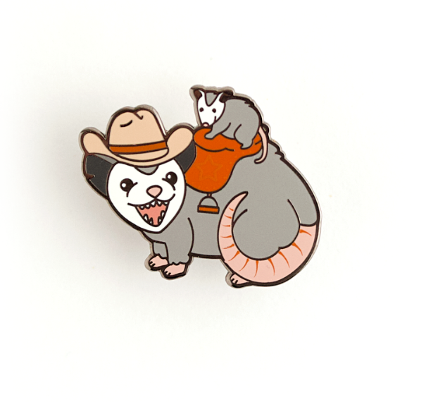 Possum Pose Opossum - Pin | Nebraska Wildlife Rehab, Inc.